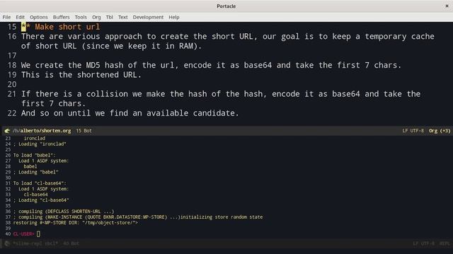 Create a URL Shortener using Hunchentoot and BKNR (Common Lisp)