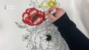 Маркеры для ткани KOH-I-NOOR: выкраска + мастер-класс ?