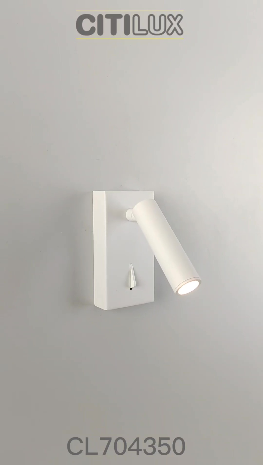 Citilux Декарт CL704350 LED Светильник поворотный с выключателем Белый