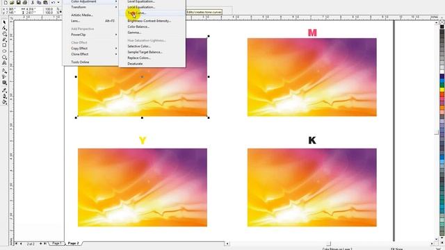 4 Color Separation + Print Setting in CorelDraw - 2018 - смотреть видео ...