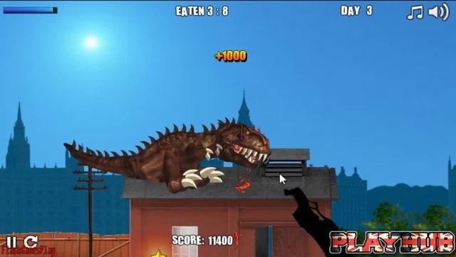 Dinosaur Eating People | - London Rex Game – смотреть онлайн видео от ...