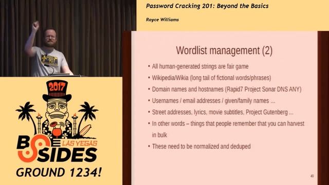 G1234 | - Password Cracking 201: Beyond the Basics - Royce Williams ...
