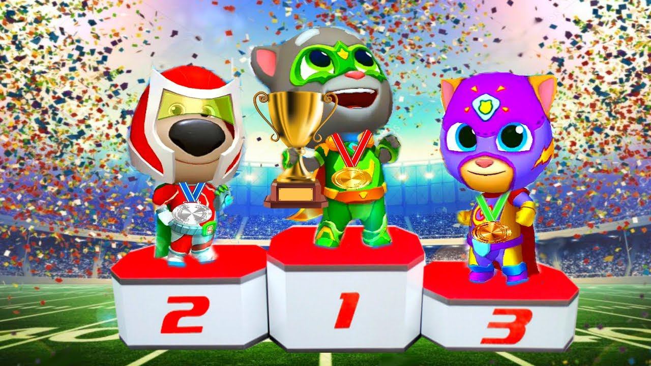 ГОВОРЯЩИЙ ТОМ ПОГОНЯ ГЕРОЕВ #6 Talking Tom Hero Dash лучше Бег за ...