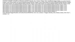 Salesforce: Trigger After update after insert error message