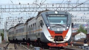 Электропоезд ЭД4М-0502 "ЦППК-Спутник" экспресс сообщением Железнодорожная   Москва Курская