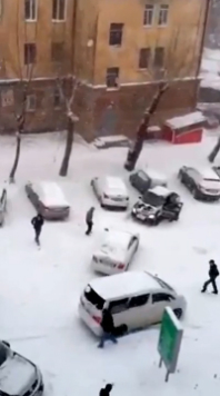 Гололёд. Хабаровск. 07.11.2013. ул.Комсомольская