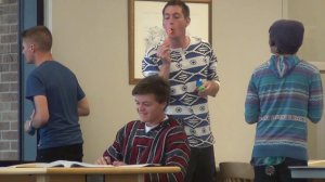 Мыльные пузыри в библиотеке