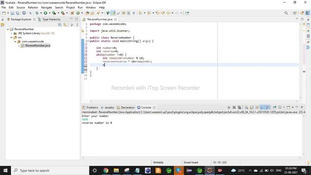 How To Create Reverse Number Program In Java – смотреть онлайн видео от Язык Программирования ...