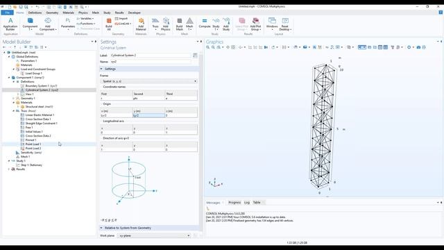 Анализ чувствительности модели к исходным данным в COMSOL Multiphysics