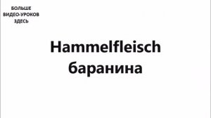 НЕМЕЦКИЙ ЯЗЫК. СЛОВАРЬ ПО ТЕМАМ. ПРОДУКТЫ. Часть №1
