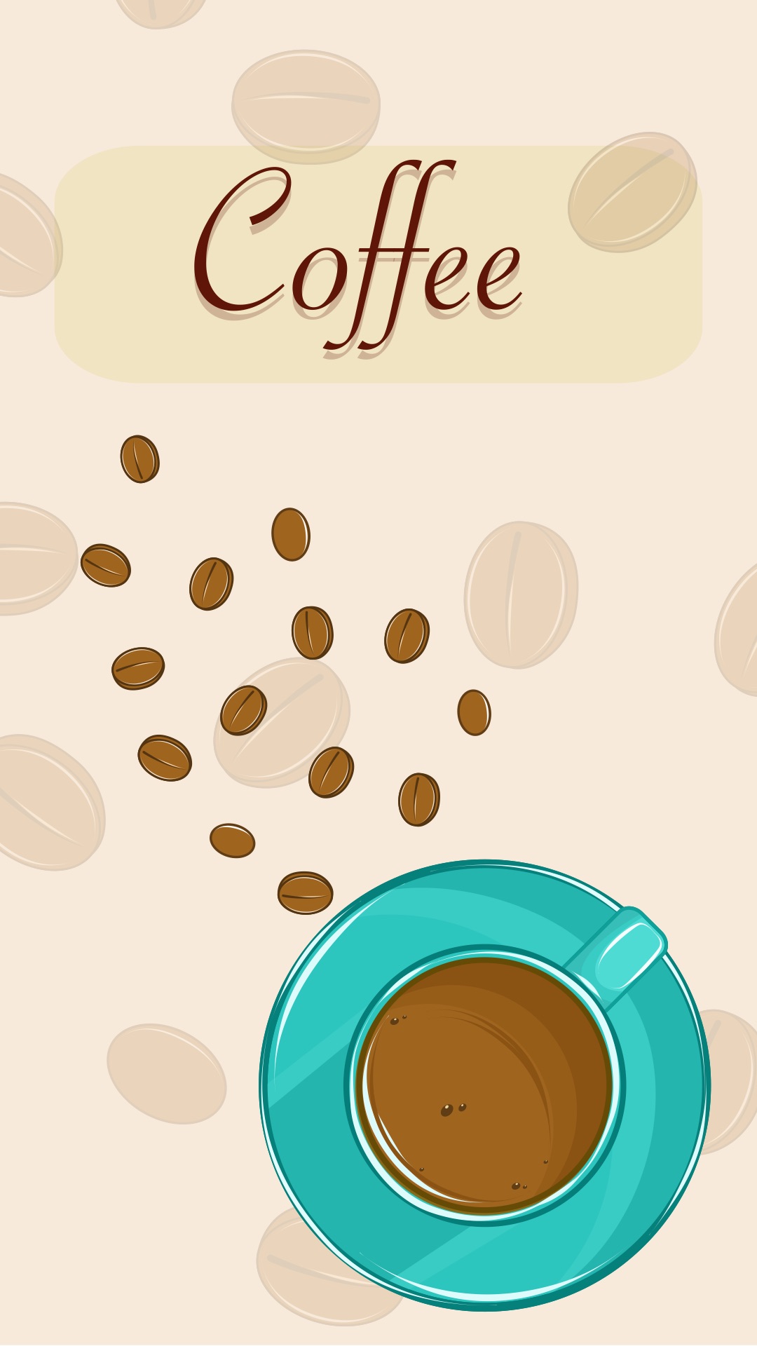 Рисую кофе. Программа Vectornator. (ускорено)