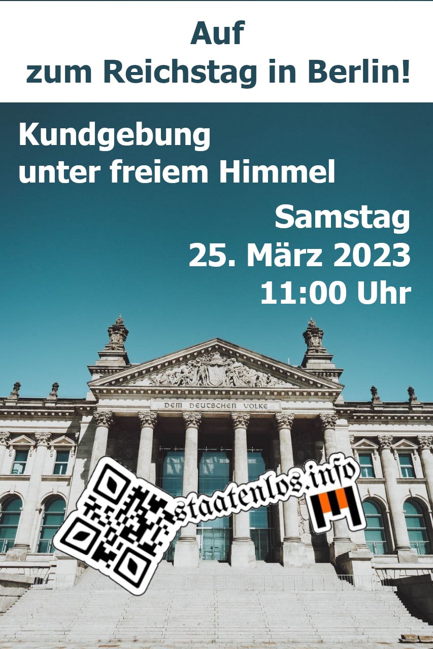 AUF NACH BERLIN Deutscher Bundestag 25.03.2023!