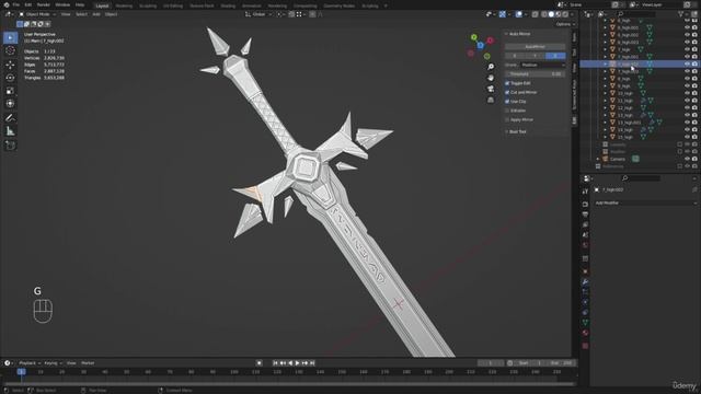 016 Sculpting the Sword Base 4
