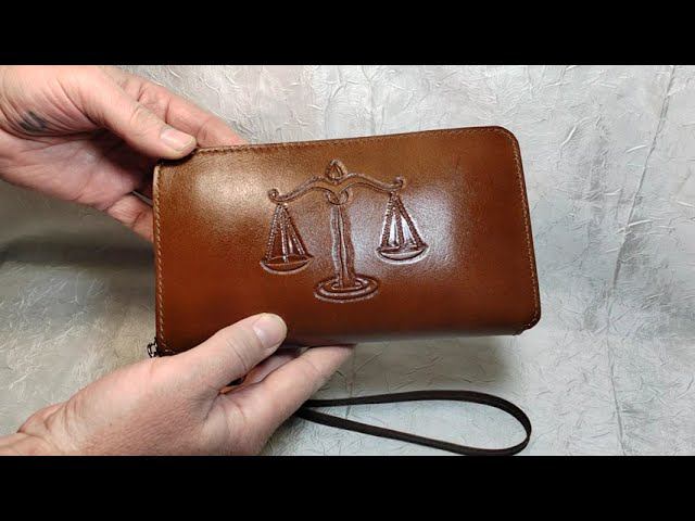 Портмоне мужское. Изделия из кожи. СКСтиль. Видео обзор портмоне мужского: Весы 3.