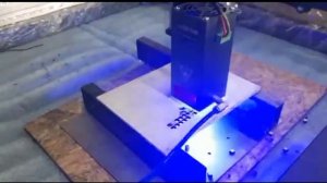Работа лазерного модуля на станке с ЧПУ Eve
