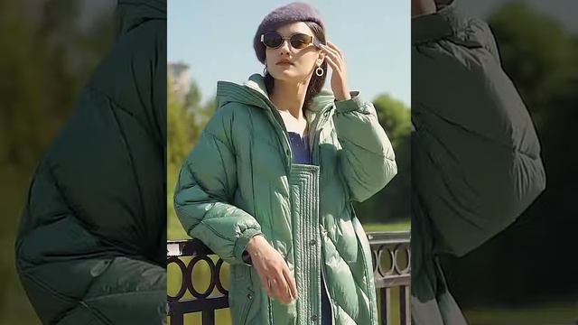 длинный пуховик женский зимний