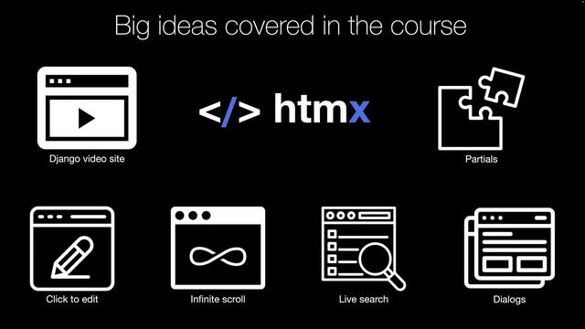 03. Big ideas covered in the course
