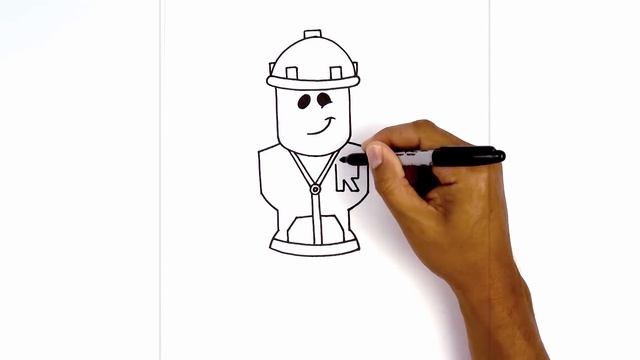 How to Draw Builderman | Roblox (Drawing Videos Step by Step ...