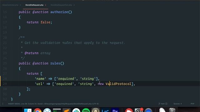 06 - extracting validation to a request class