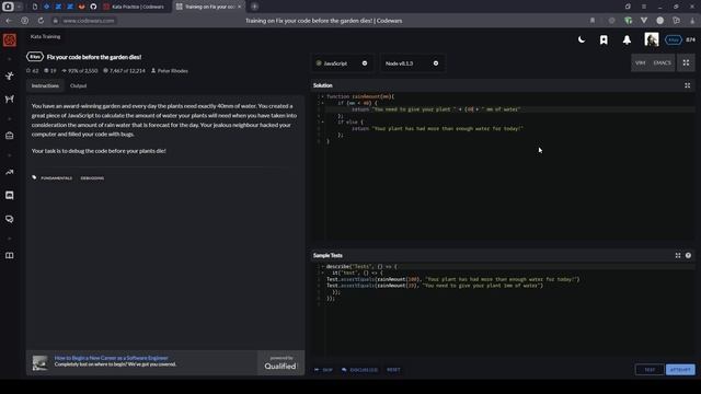 Задачки с Codewars - 8 kuy - Fix your code