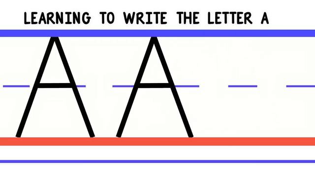 Write the Letter A
