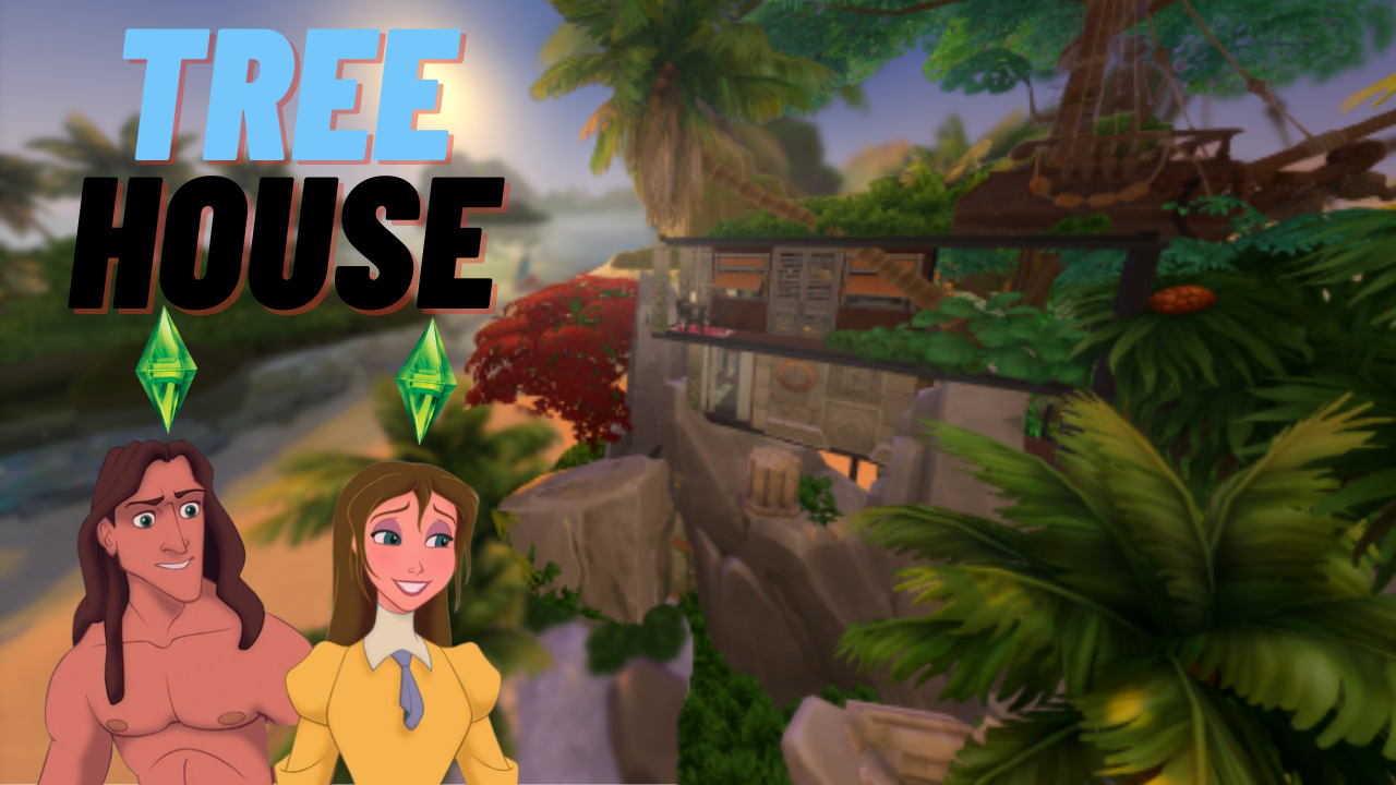 Строю дом из мультфильма | Тарзан ДОМ НА ДЕРЕВЕ | The Sims 4: Строительство The Sims 4: STOP MOTION