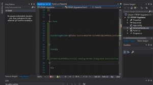 MSSQL Tablo oluşturma ve Visual Studio ilk Bağlantı