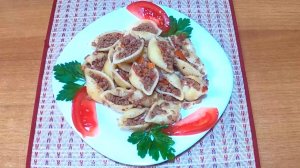 Ракушки с мясным фаршем. Съели моментально.