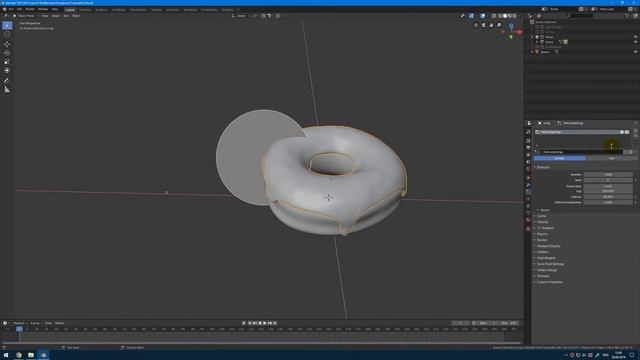Пончик. Часть 7. Blender. Уроки на русском для начинающих.