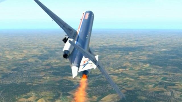 Загорелся двигатель Самолета МД-82 / x-plane 11