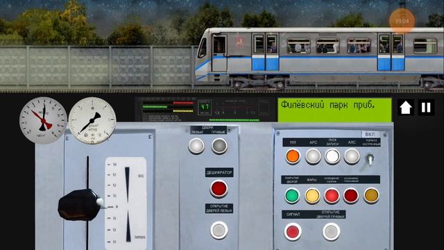 Филёвская линия в СММ2D на русиче и на Москве//Симулятор московского метро 2 D