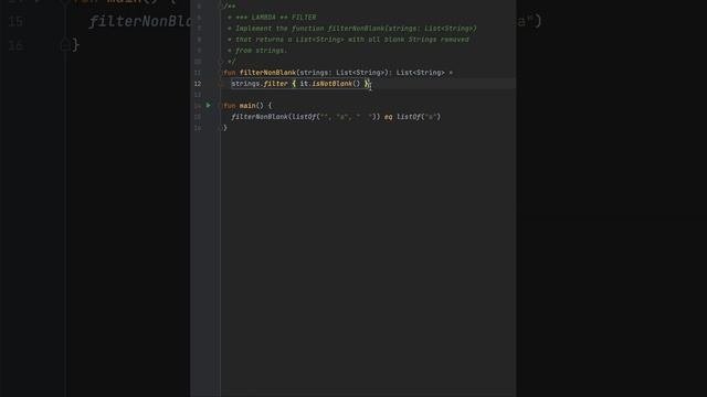 Kotlin - filter notblank super easy programming