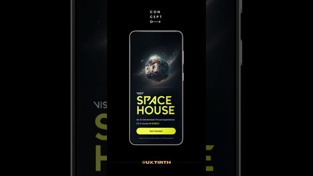 Space App Onboarding Animation #ux