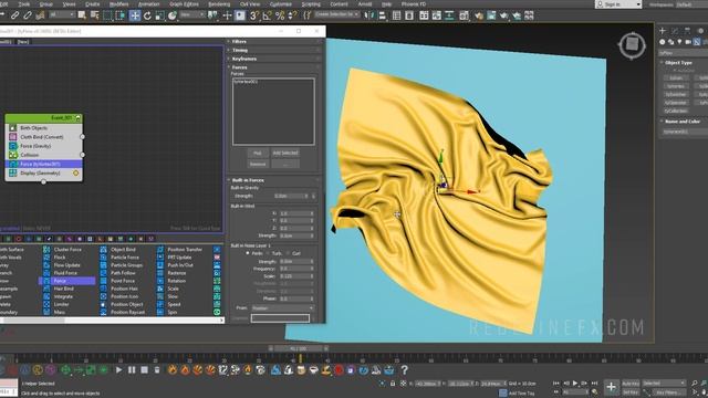 19_03 Cloth with Forces part 1