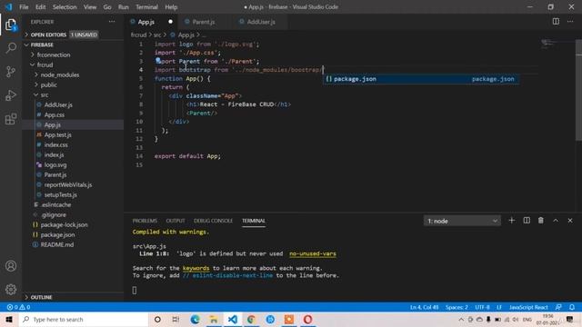 Learn React Hooks and Firebase with Hands On Projects (2 | Designing AddUser component ...