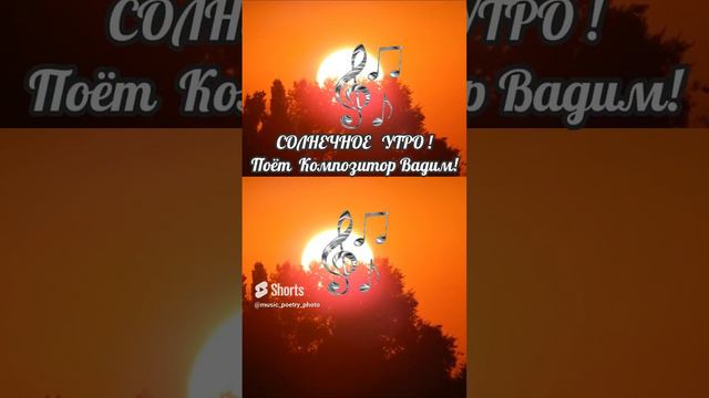 Солнечное Утро! Поёт Композитор Вадим! #ПесняХит! #compositore #shorts_video 15