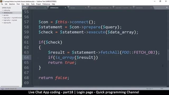 Live Chat App Part18 Login Page Javascript Ajax Html Css Json Php Mysql Tutorial смотреть