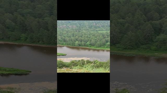 Пермский край, река Усьва, камень Усьвинские столбы