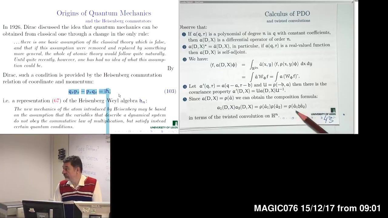 The Heisenberg group: Lecture 10 (2017)