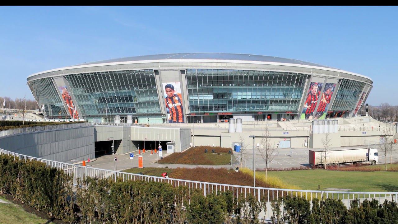 Донецк шахтерский - парапанорамирование Донбасс-Арены