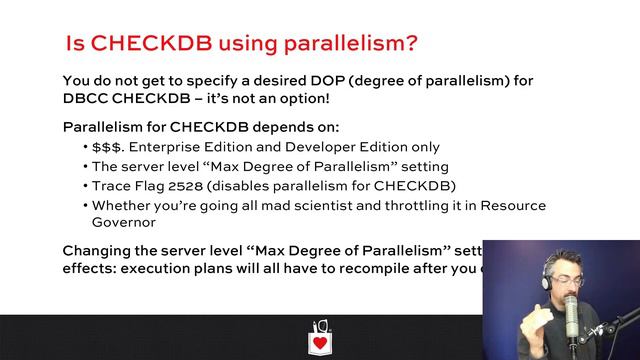 Senior DBA Class - Optimizing DBCC CHECKDB