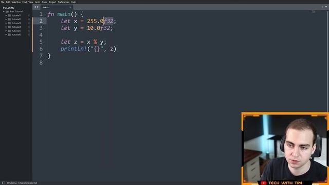 Rust Tutorial #6 - Arithmetic and Type Casting