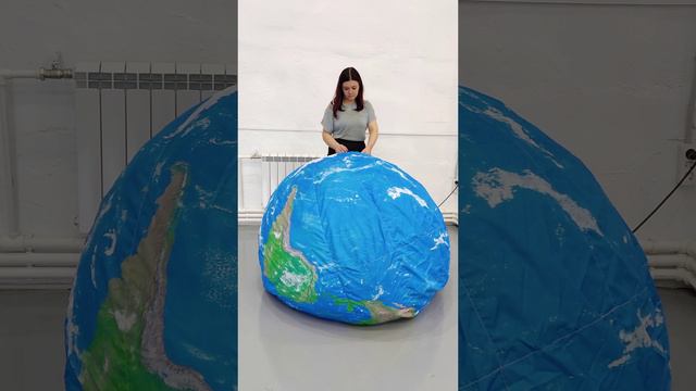 Как накачать Большой мяч глобус: лодочный клапан и тпу-камера #мяч #глобус #земнойшар