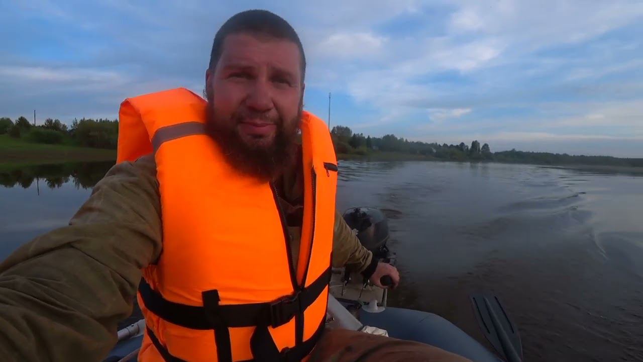 Отдыхаем на реке Вятке, баня, лодка ПВХ.