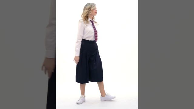 Сапфир синий брюки-кюлоты ШФ - 2232   .mp4
