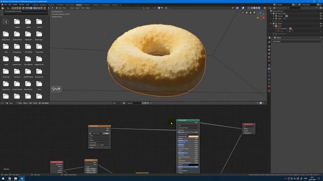 Пончик. Часть 11. Blender. Уроки на русском для начинающих.