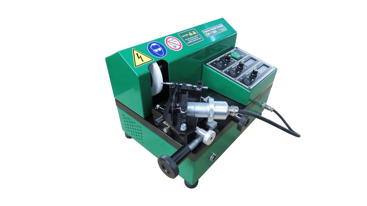 GR-7300. GR-7400. GR-7500. Станок для заточки игл распылителей.mp4