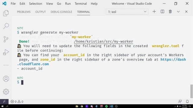 3. Generate New Cloudflare Workers Projects with Wrangler's generate Command