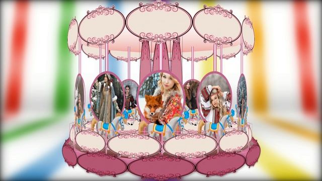 Карусель с лошадками в программе PTE AV Studio