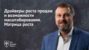Борис Жалило. Драйверы роста продаж и возможности масштабирования. Матрица роста